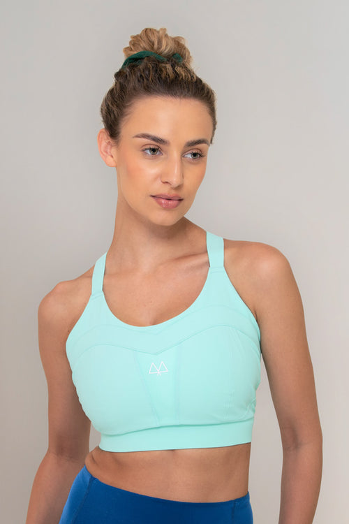 Solidarity High-Impact Sports Bra in Spearmint Green